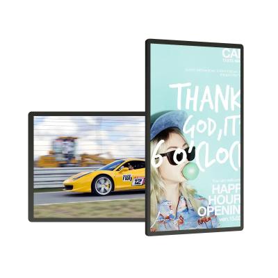 China 43 Inch Ultra Thin IP65 Wall Mounted LCD Advertising Display Digital Signage with 4G WiFi for sale