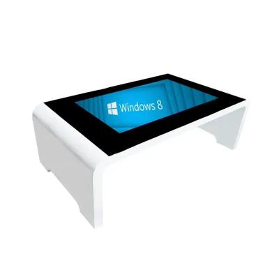 China 43 Inch Interactive Touch Screen Table with Capacitive Touch Screens and 1920x1080 Resolution Smart Coffee Table for sale