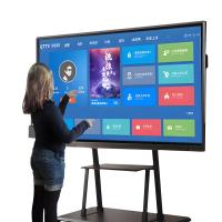 China 110 Inch Digital Interactive Whiteboard with 4K Ultra HD Display and Electromagnetic Pen for sale