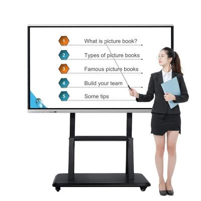 China 100 Inch 4K UHD Interactive Whiteboard with 20-Point Multi-Touch Smart Board for Classroom for sale