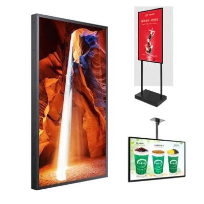 China 55 Inch 16:9 High Brightness Advertising Display Video Player LCD Screen with 2000cd/m2 Brightness for Shop Window for sale