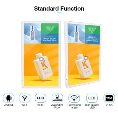 China Aluminum Alloy 50W Elevator Advertising Display with 1920x1080 Resolution Digital Signage for sale