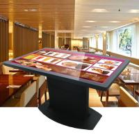China 43-inch Interactive Touch Screen Table with Capacitive Touch and 1920x1080 Resolution Smart Coffee Table for sale