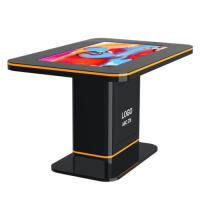 China Smart Gaming Desk Interactive Touch Screen Table 500 Nits For Shopping Mall for sale