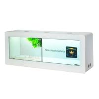 China 55 Inch Transparent LCD Showcase with Capacitive Touch and 1x2 Splicing Wall LCD Display Cabinet for sale