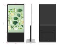 China 65 Inch Touch Screen Digital Signage Display with High Brightness LCD Advertising Floor Standing Kiosk for sale