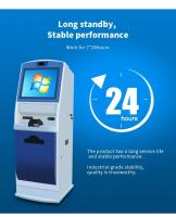 China 19 Inch Touch Screen Self Service Kiosk with ID Card Reader and A4 Printer for sale