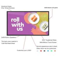China 43 Inch Wall Mounted Touch Screen Digital Kiosk with 128GB SSD Storage and Capacitive Touch Display for sale