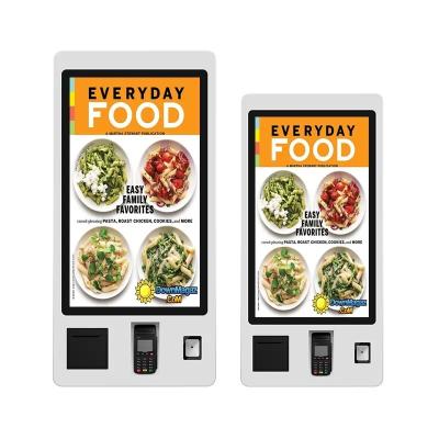 China 21.5 Inch Wall Mounted Capacitive Touch Screen Self Service Ordering Kiosk for sale