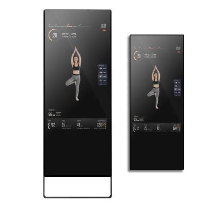China 43 Inch Smart Fitness Mirror with Android 7.1 RK3288 and Customized Brightness LCD Advertising Display for sale