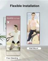 China 43 Inch Smart Fitness Mirror with Android 7.1 RK3288 and Customized Brightness LCD Advertising Display for sale