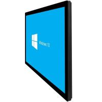 China 55 Inch Infrared Touch Screen Monitor Wall Mounted LCD Display with 10 Point Capacitive Touch for sale