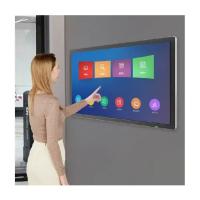 China 50 Inch Infrared Touch Screen Monitor with Ultra Narrow Edge and Wall Mountable Design for sale