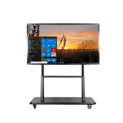China 55 Inch Smart Touch Screen Interactive Flat Panel with 16:9 Aspect Ratio and 10 Point Touch for sale