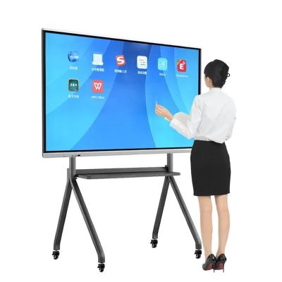 China 86 Inch Interactive Flat Panel with Built-in Speaker and 1920x1080 Resolution Digital Interactive Whiteboard for sale