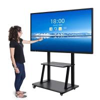 China 75 Inch Infrared Touch Smart Touch Screen Interactive Flat Panel ROHS Approved for Meeting Rooms for sale