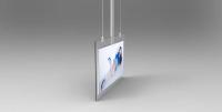 China 55 Inch Dual Screen High Brightness Advertising Display LCD Player with 1500 Nits Brightness for sale