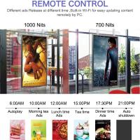 China 55 Inch Dual Screen High Brightness Advertising Display LCD Player with 1500 Nits Brightness for sale