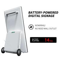 China Digital Outdoor Advertising Screen Display 43 inch Battery Powered 1500 nits for sale