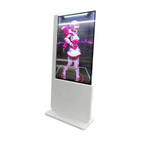 China 55 Inch Transparent LCD Showcase with 1920 x 1080 Resolution and Floor Stand OLED Display for sale