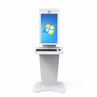 China 32inch Metal Enclosure Touch Screen Digital Kiosk with Windows 10 and Integrated Keyboard Mouse for sale