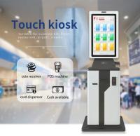 China Customizable Touch Screen Self Service Kiosk with Motorized Card Dispenser and Low Maintenance Design for sale