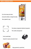 China High Durability Self Ordering Kiosk with 100% A+ Grade Panel, 178° Viewing Angle, and Anti-dust Anti-vandal Features for sale