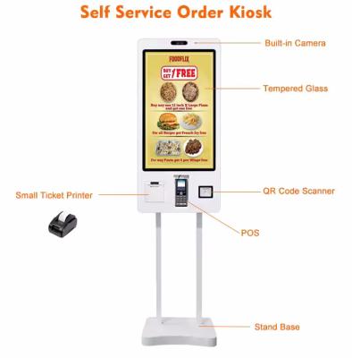China Customizable Branding Self Ordering Kiosk with 110-240V AC Input and Optional Facial Recognition for sale