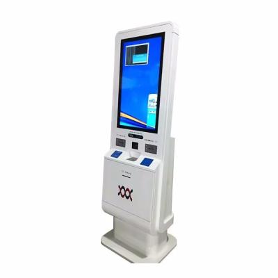 China Multi Lingual Self Checkin Kiosk with Cash Acceptor and Credit Card Reader for Seamless Check-In for sale