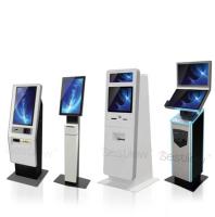 China 21.5 Inch Floor Standing Self Ordering Kiosk with 10-Point Capacitive Touch Screen and Optional Thermal Printer for sale