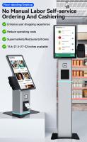 China 21.5 Inch Touch Screen Self-Service Kiosk with NFC Payment and Customizable OS for Restaurants and Retail for sale