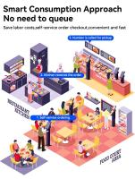 China 21.5 Inch Touch Screen Self-Service Kiosk with NFC Payment and Customizable OS for Restaurants and Retail for sale