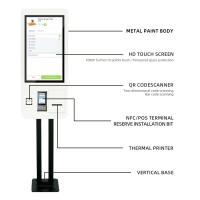 China 32 Inch LCD Display Wall Mount Self Ordering Kiosk with 3-Year Warranty for Fast Food and Retail for sale