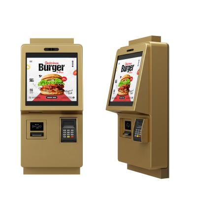 China 24 Inch Capacitive Touch Screen Self Ordering Kiosk with 1920X1080 Resolution and Wall Mounted Design for Indoor Food Ordering for sale