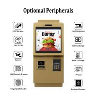 China 24 Inch Capacitive Touch Screen Self Ordering Kiosk with 1920X1080 Resolution and Wall Mounted Design for Indoor Food Ordering for sale