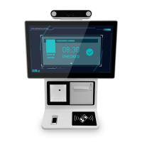 China Desktop Self Checkin Kiosk with 10-Point Capacitive Screen Android or Windows Custom Optional and WiFi Communication for Visitor Management for sale