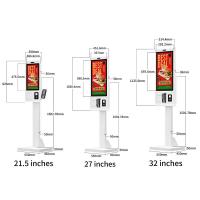 China 32 Inch Self Ordering Kiosk with 10-Point Capacitive Touch and Multiple Interfaces for Fast Food Restaurants for sale