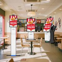 China 32 Inch Self Ordering Kiosk with 10-Point Capacitive Touch and Multiple Interfaces for Fast Food Restaurants for sale
