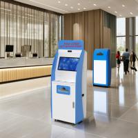 China Self Checkout Kiosk with Capacitive Touch 10 Point Screen Cash Acceptor and Card Dispenser TFT LCD Display for sale