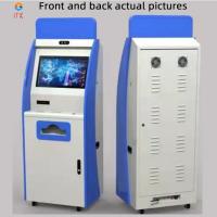China Self Checkout Kiosk with Capacitive Touch 10 Point Screen Cash Acceptor and Card Dispenser TFT LCD Display for sale