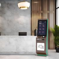 China Hotel Self Check-In Kiosk with QR Code Payment and Touch Screen for Floor Standing Self Service for sale