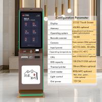 China Hotel Self Check-In Kiosk with QR Code Payment and Touch Screen for Floor Standing Self Service for sale