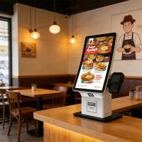China Self Checkin Kiosk with 10-Point Capacitive Touch, 1920X1080 Resolution LCD Display and Cloud-Based CMS for Interactive Self Service for sale