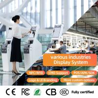 China Self Checkin Kiosk with 10-Point Capacitive Touch, 1920X1080 Resolution LCD Display and Cloud-Based CMS for Interactive Self Service for sale