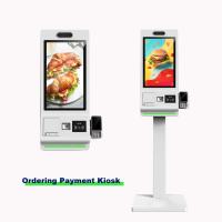 China 21.5/23.8/32 Inch Floor Standing Self Ordering Kiosk with SDK Android/Windows OS Touch Screen Payment Kiosk for Supermarket for sale