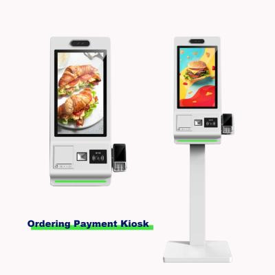China 21.5/23.8/32 Inch Floor Standing Self Ordering Kiosk with SDK Android/Windows OS Touch Screen Payment Kiosk for Supermarket for sale