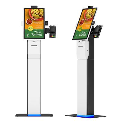 China Fast Food Self Checkin Kiosk with Capacitive Touch 10 Point Screen 1920X1080 Resolution and Facial Recognition for Restaurants for sale