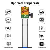 China Fast Food Self Checkin Kiosk with Capacitive Touch 10 Point Screen 1920X1080 Resolution and Facial Recognition for Restaurants for sale