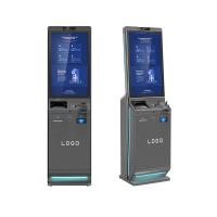 China 32-inch Capacitive Touch Screen Self Service Kiosk with Facial Recognition and Floor Standing Design for Hotel Check-in for sale