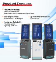China 32-inch Capacitive Touch Screen Self Service Kiosk with Facial Recognition and Floor Standing Design for Hotel Check-in for sale